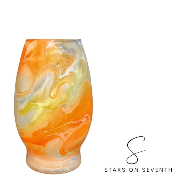 Hand Crafted | Accents | Sweet Marigolds7 Mario Vaseorange | Poshmark